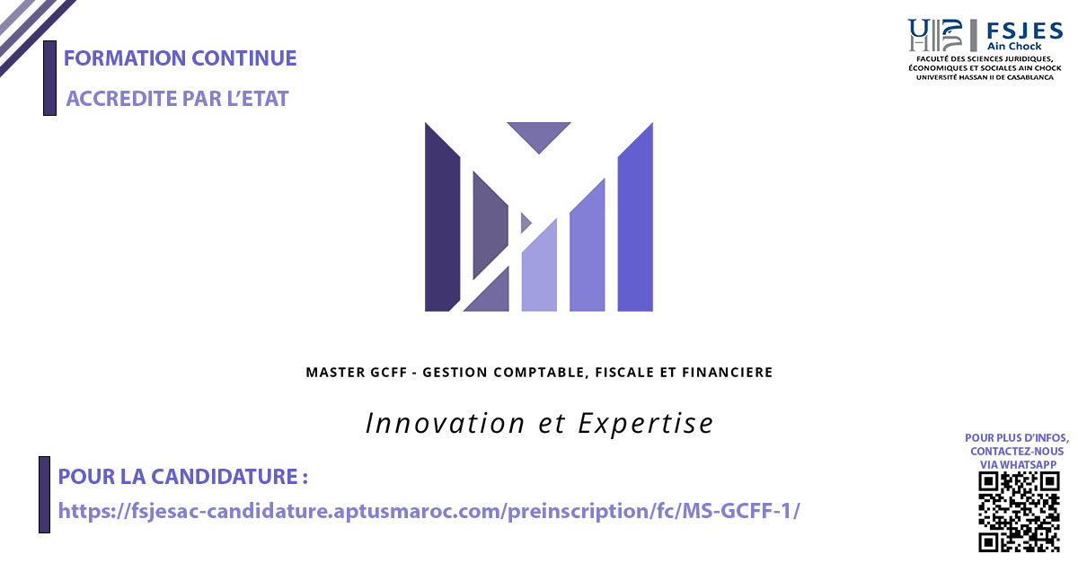 Master GCFF - Formation Accréditée Par L'État